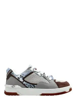 VERSACE Greca Snakeskin-Effect Sneakers