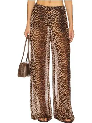 Sprwmn Wide Leg Pintuck Trousers - Jaguar