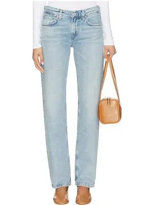 AGOLDE Low Rise Slim Jeans In Denim-light - Addition