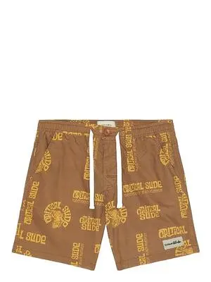 CRITICAL SLIDE Faithful 17 Swimtrunk - Tobacoo