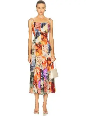 Alice + Olivia Jeanette Midi Dress - Storm Floral