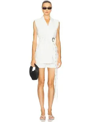 NONCHALANT LABEL Marie Vest - White