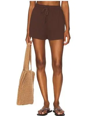Seafolly Crinkle Short - Dark Chocolate