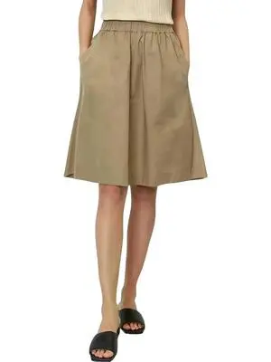 Marc O'polo Gathered-waist Mini Skirt - Brown