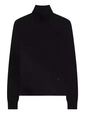 COURREGES Asymmetric Turtleneck Sweater - Black
