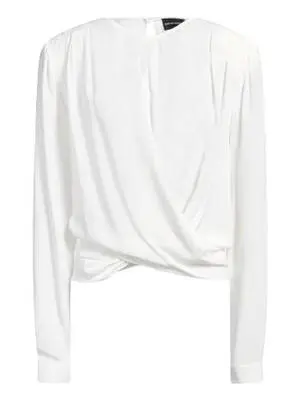Emporio Armani Crepe Top - White