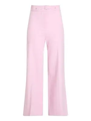 Maje Twill Wide-leg Pants - Baby Pink