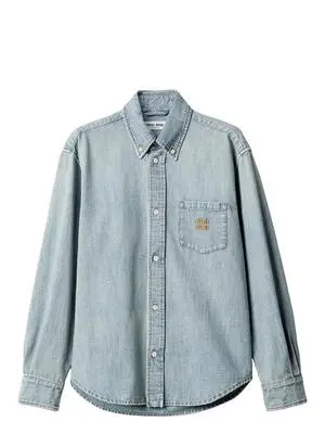 Miu Miu Chambray Shirt - Blue