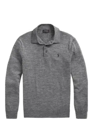 Polo Ralph Lauren Wool Polo Shirt - Grey