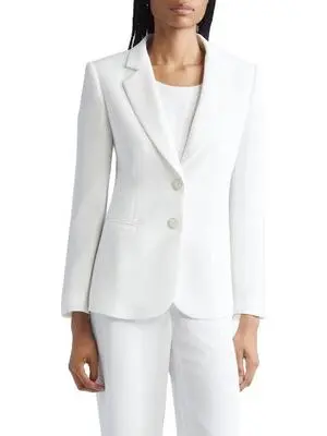 Emporio Armani Two-button Blazer - Solid White