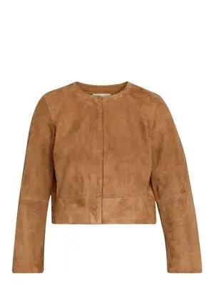 VINCE Cropped Suede Jacket