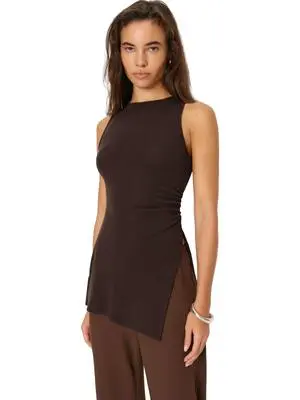 REFORMATION Walker Knit Top Mole