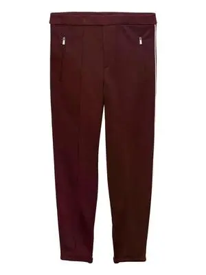 Prada Side-stripe Trousers - Red