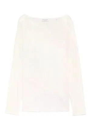 Marc O'polo Boat-neck Long-sleeve Top - Neutrals