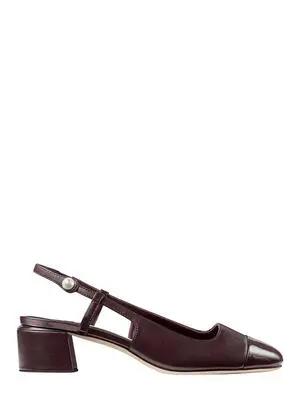 JIMMY CHOO 45mm Elisa Slingback Pumps - Brown