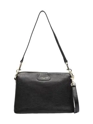 LANCASTER Leather Shoulder Bag - Black