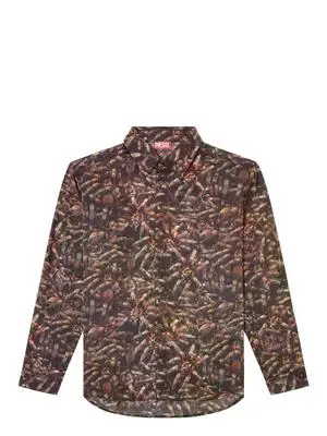 DIESEL® Spider-print Shirt - Black