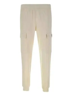Emporio Armani Logo-embroidered Track Pants - Neutrals
