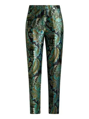 Etro Jacquard Trousers - Green