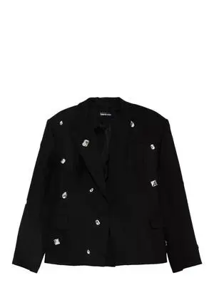 David Koma Embellished Blazer - Black