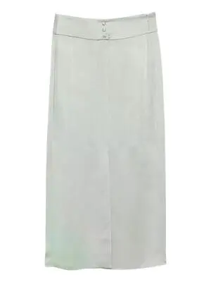 FORTE_FORTE Straight Midi Skirt - Green