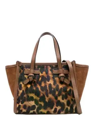 GIANNI CHIARINI Miss Marcella Leopard-print Tote Bag - Brown
