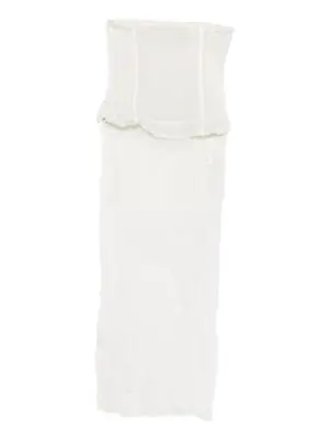 Paloma Wool Strapless Pleated Dress - Neutrals