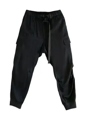 Y3 Cuffed Cargo Pants - Black