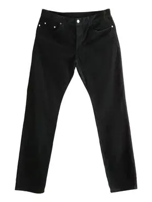 Saint Laurent Corduroy Straight-leg Trousers - Black