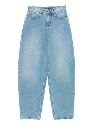 MUGLER High-waisted Balloon-leg Jeans - Blue