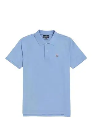 Psycho Bunny Glacial Embroidered-logo Polo Shirt - Blue