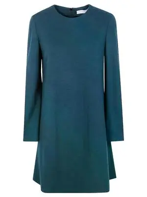 Harris Wharf London Long-sleeved Wool Day Dress - Green
