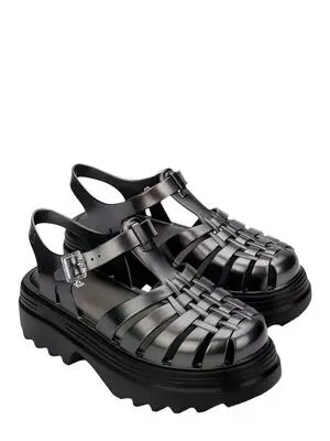 Melissa Platform Cage Sandals - Black