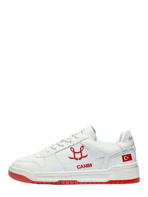 LEANDRO LOPES Tony Embroidered-logo Sneakers - White