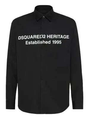 Dsquared2 Logo-print Shirt - Black