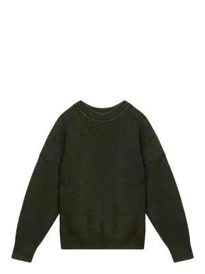 MARANT Ribbed Merino Wool Sweater - Green