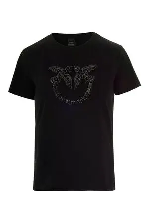Pinko Bird Embellishment T-shirt - Nero