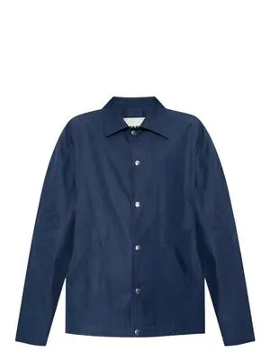 JIL SANDER Press-stud Shirt Jacket - Blue