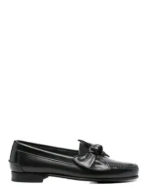 Hereu Bow-detail Loafers - Black