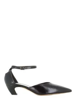 Le Monde Beryl Ankle-strap Pointed-toe Pumps - Black