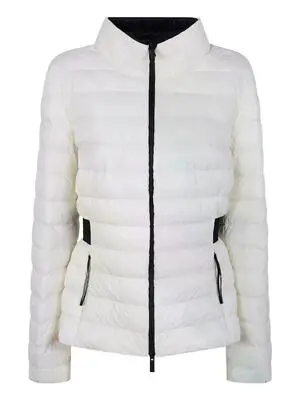 Moncler Quilted Belted Jacket - White