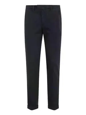 BRIGLIA 1949 Cuffed Trousers - Blue