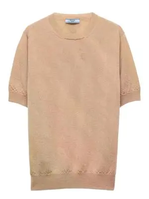 Prada Cashmere Crew-neck Sweater - Neutrals