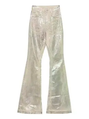Rick Owens Bolan Metallic Jeans - Green