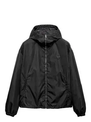 Prada Hooded Zip-front Jacket - Black