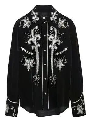 TOM FORD Velvet Shirt - Black