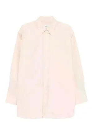 Ami Long-sleeve Button-up Shirt - Pink