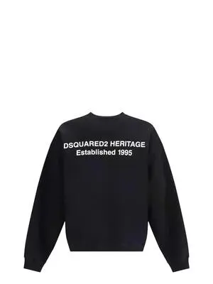 Dsquared2 Logo-print Crew-neck Sweatshirt - Black