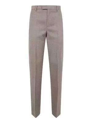 MAISON MARGIELA Textured Wool Tailored Trousers - Neutrals