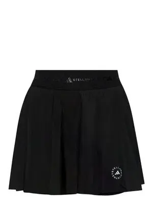 Adidas By Stella McCartney Pleated Mini Short-skirt - Black